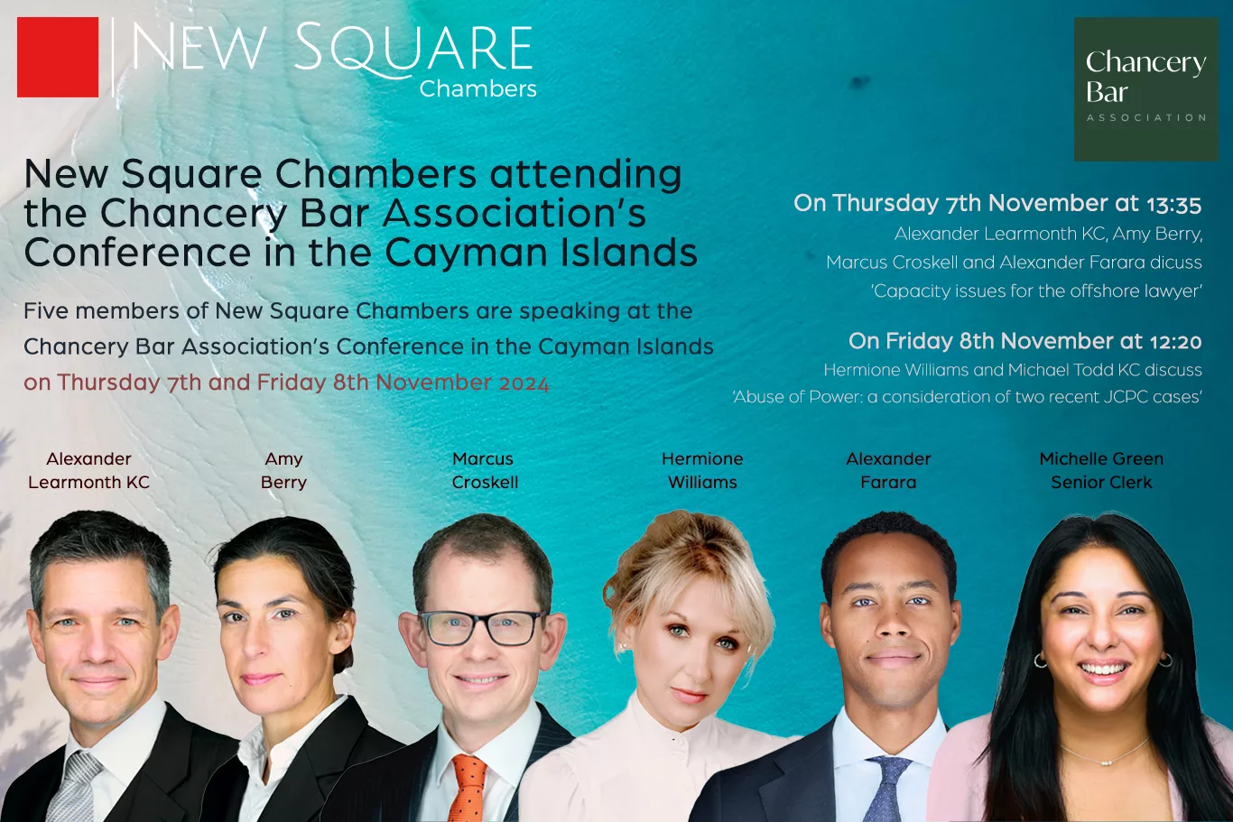 New Square Chambers attending the Chancery Bar Association's Conference ...