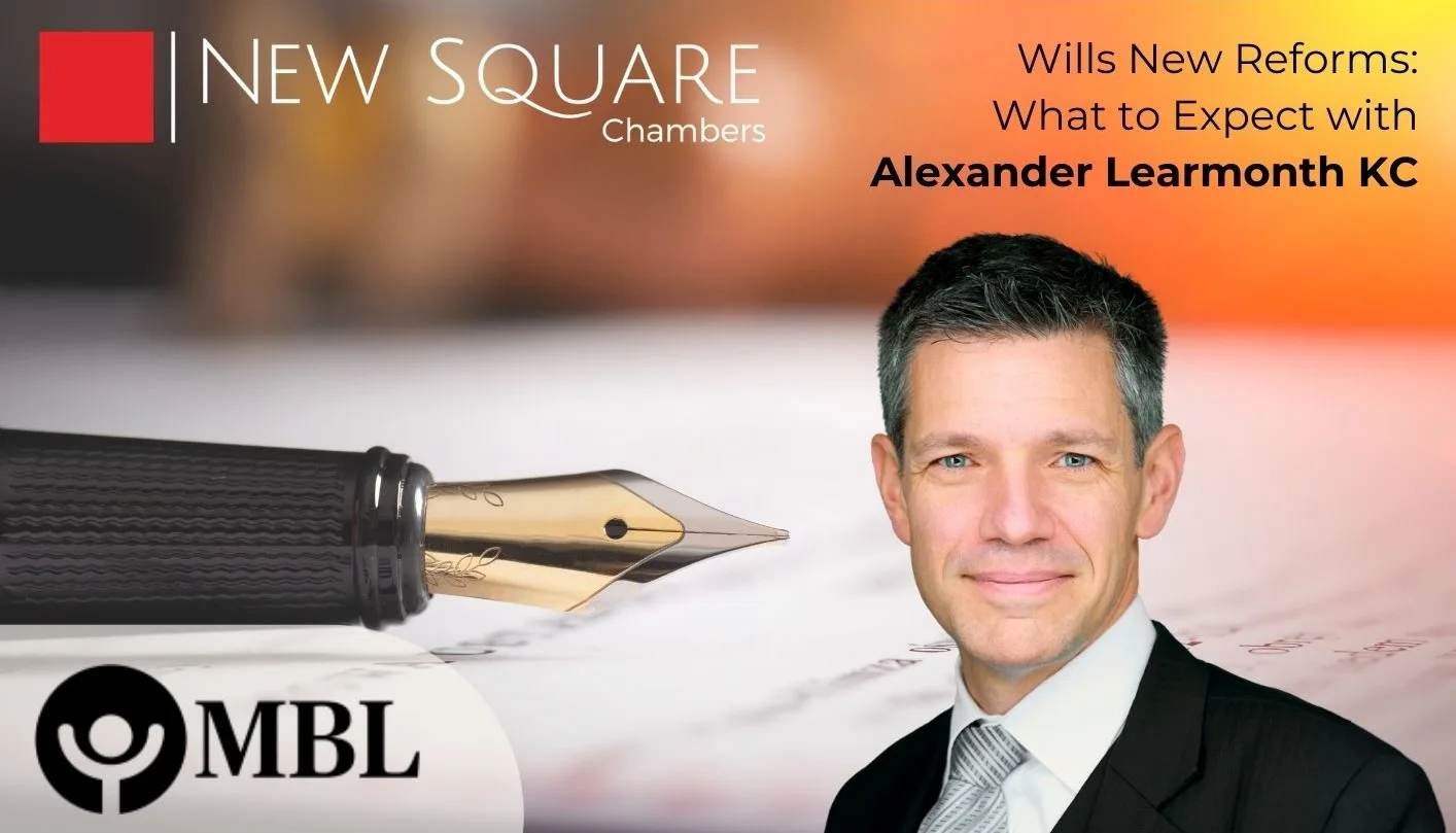 Alexander Learmonth KC speaking at MBL Seminars Ltd | New Square Chambers