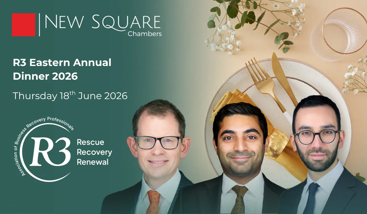 New Square Chambers are Attending and Sponsoring The R3 Eastern Annual ...